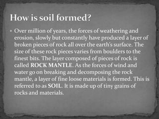 Soil formation | PPTX