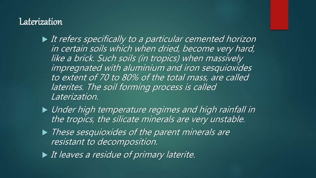 The Process of Soil Formation | PPTX