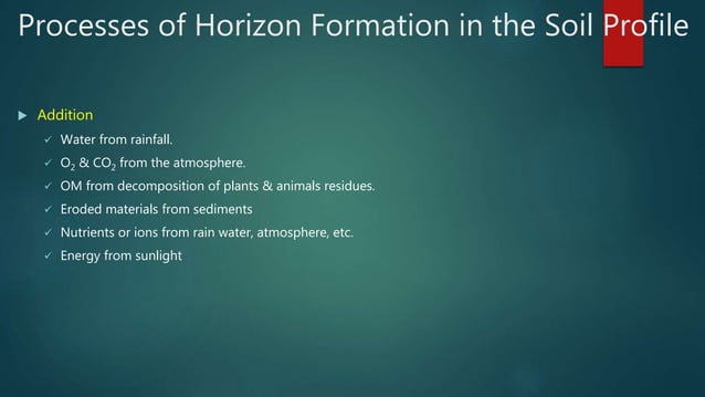 The Process of Soil Formation | PPTX