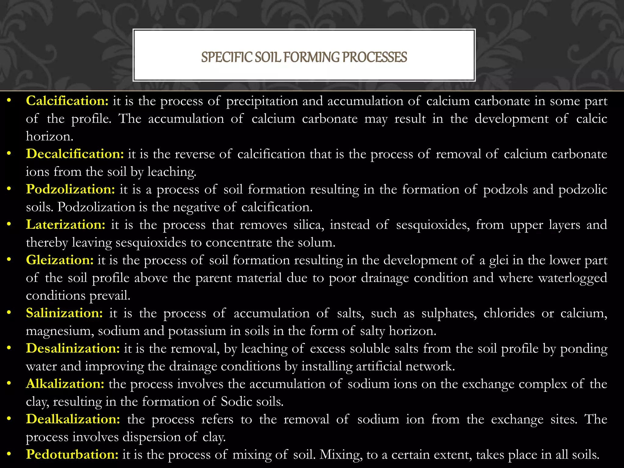 Soil formation, Soil forming factors, Soil Classification, Soil orders ...