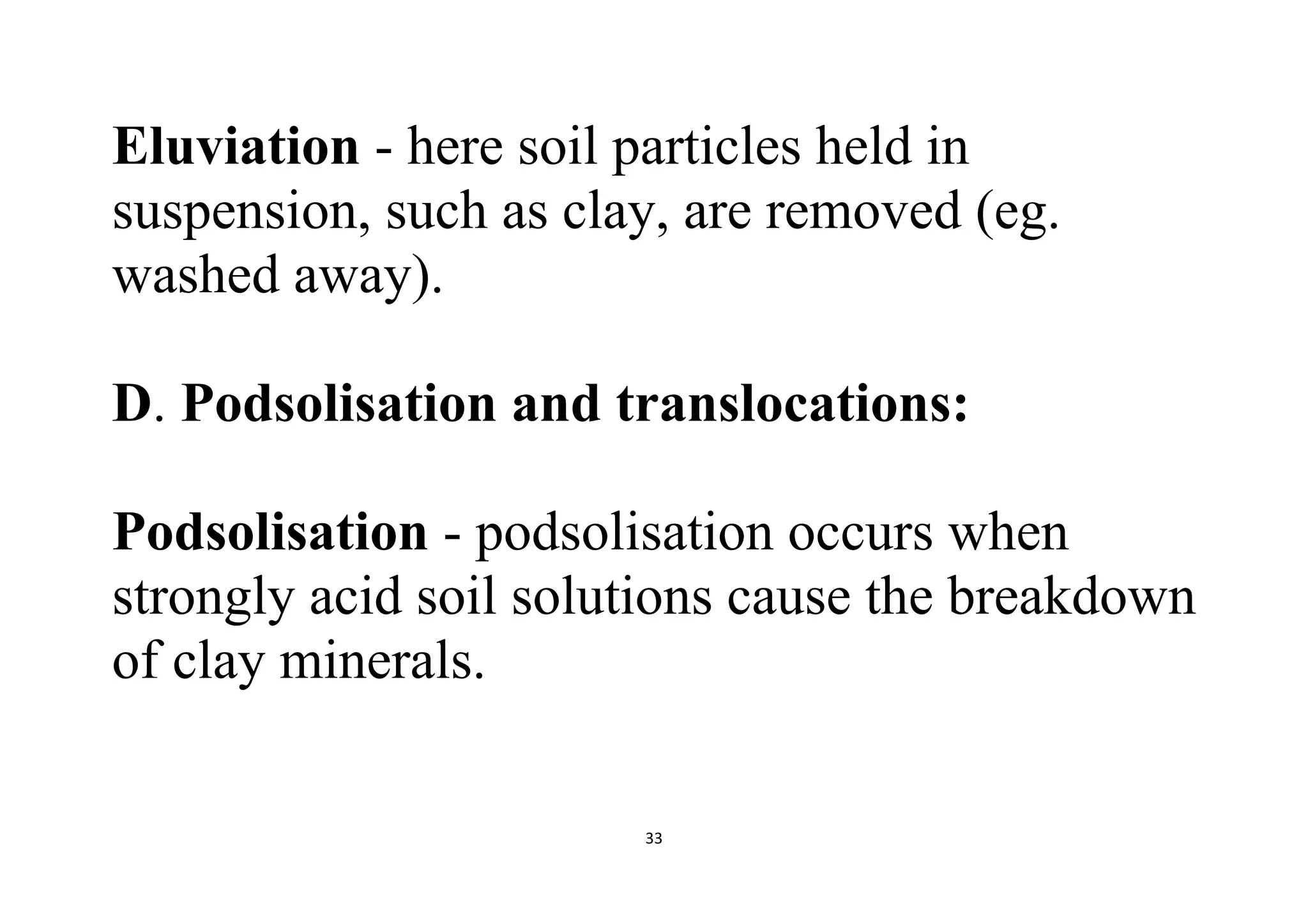 Soil forming processes | PDF