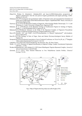 Soil geochemical survey of eruku and environs | PDF | Geography | Science