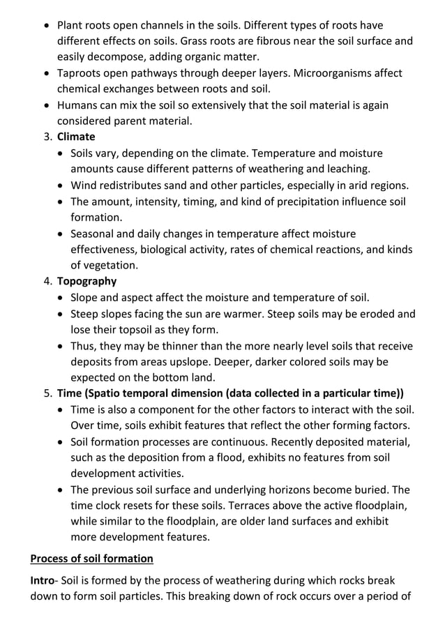 Soil Geography Notes Pdf