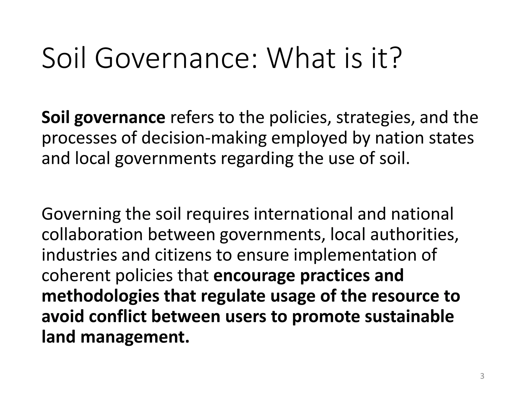 Soil Governance in Australia and priorities for engagement with farmers ...