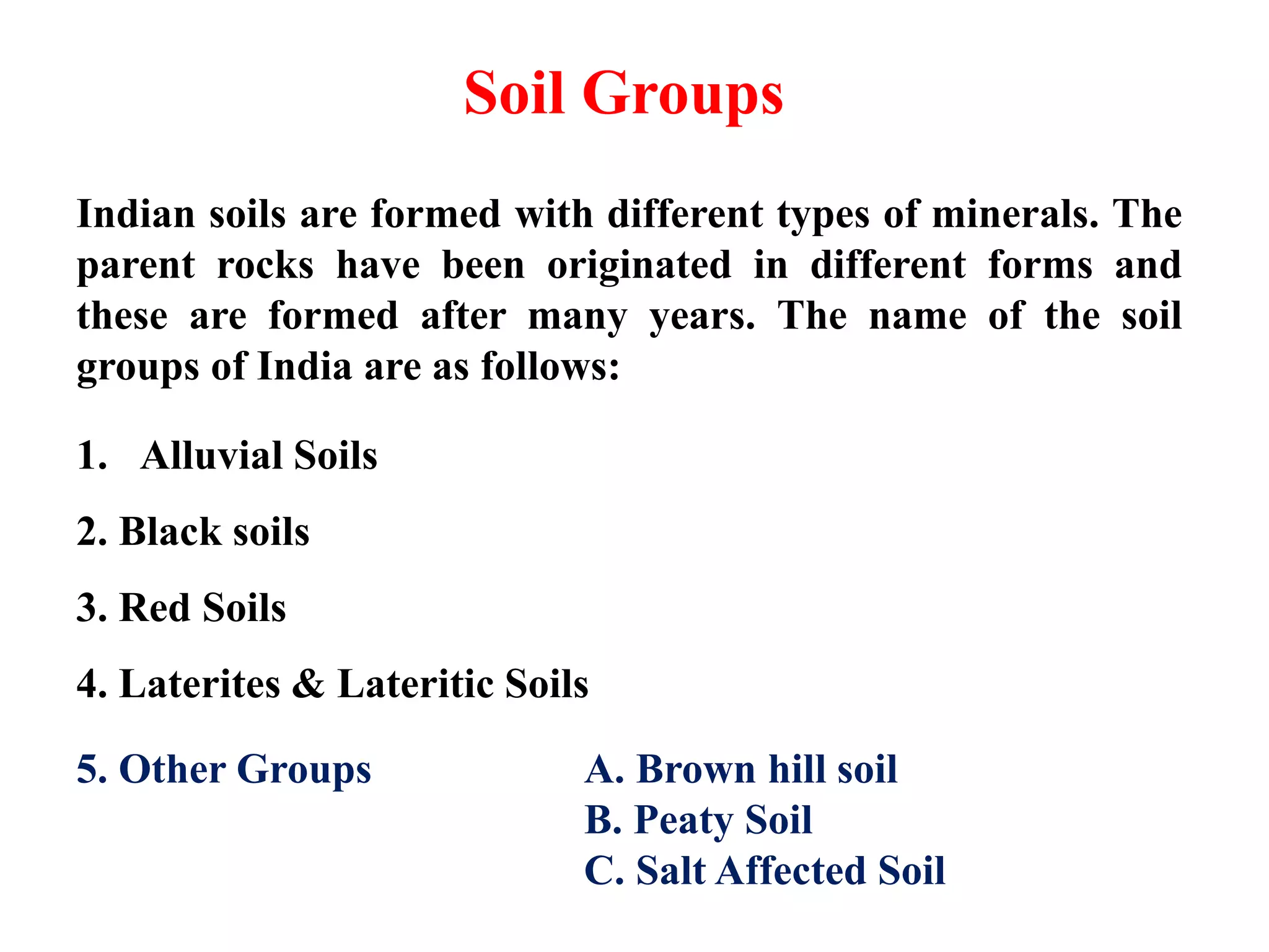 Soil groups | PPT