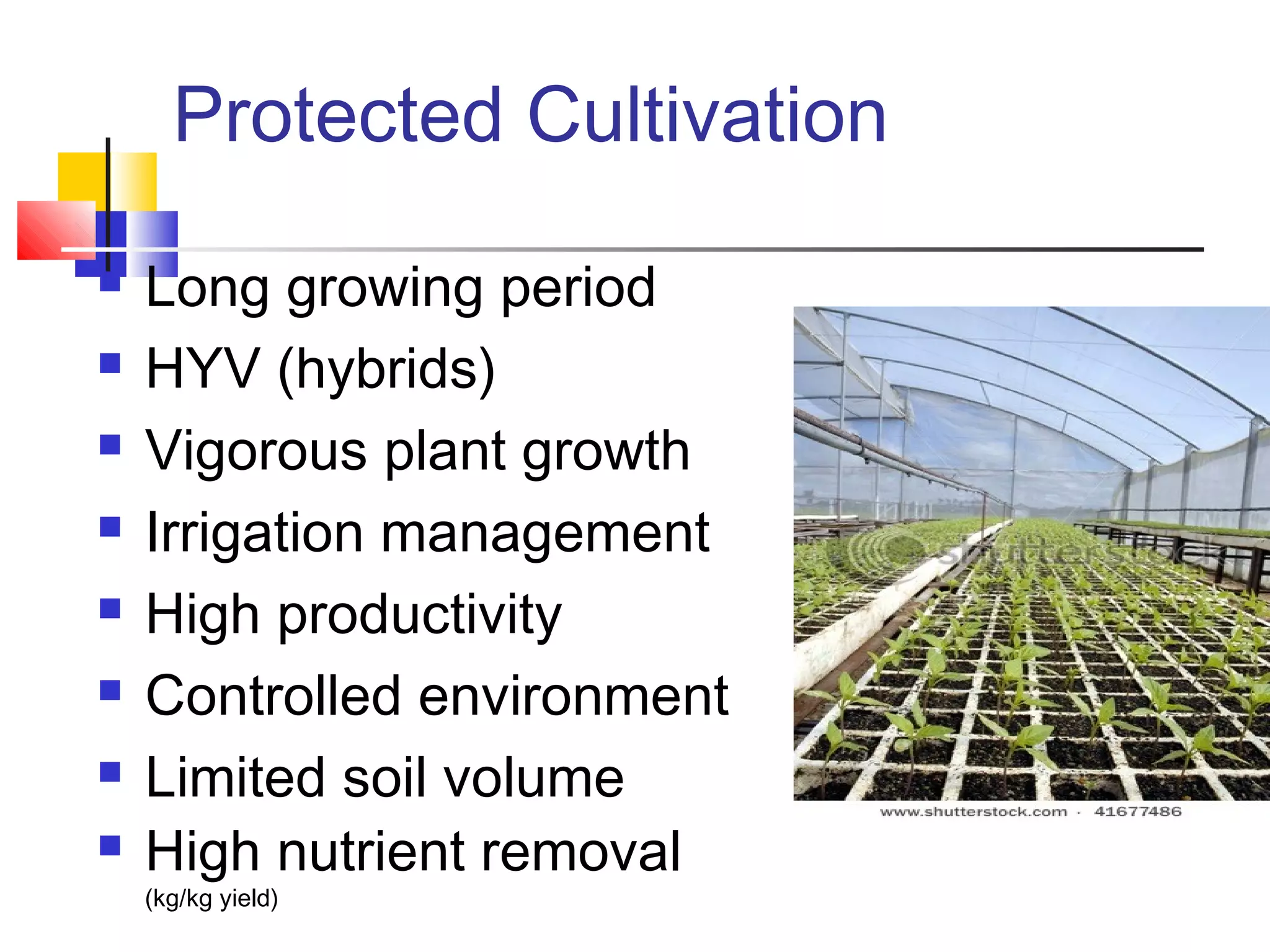 Soil health and nutritional aspects of protected cultivation | PPT