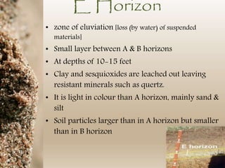 Soil horizons and soil sampling methods | PPTX