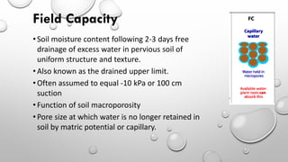 Glossary of soil hydrology | PDF