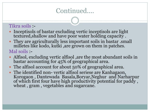 Soil in Chhattisgarh (IGKV RAIPUR. C.G) | PPTX