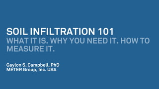 Soil Infiltration 101: What It Is. Why You Need It. How To Measure It ...