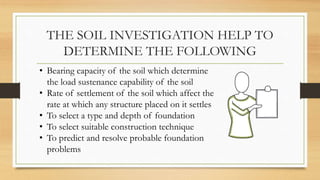 Soil investigation | PPTX