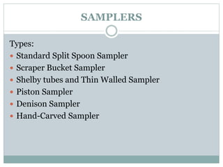 Soil investigation | PPTX