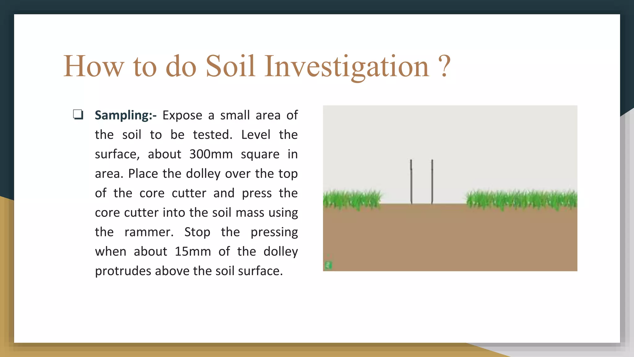 Soil investigation for the design of metro station(final year project ...