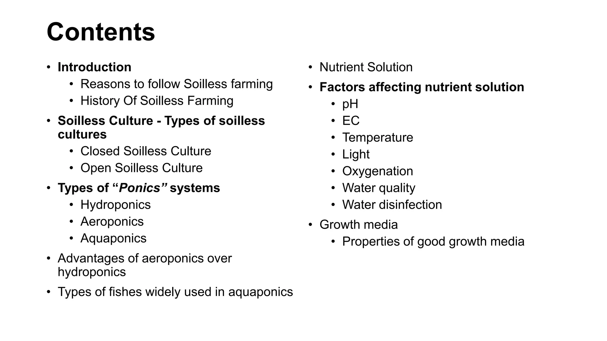 Soilless Farming in Vegetable Crops | PPTX
