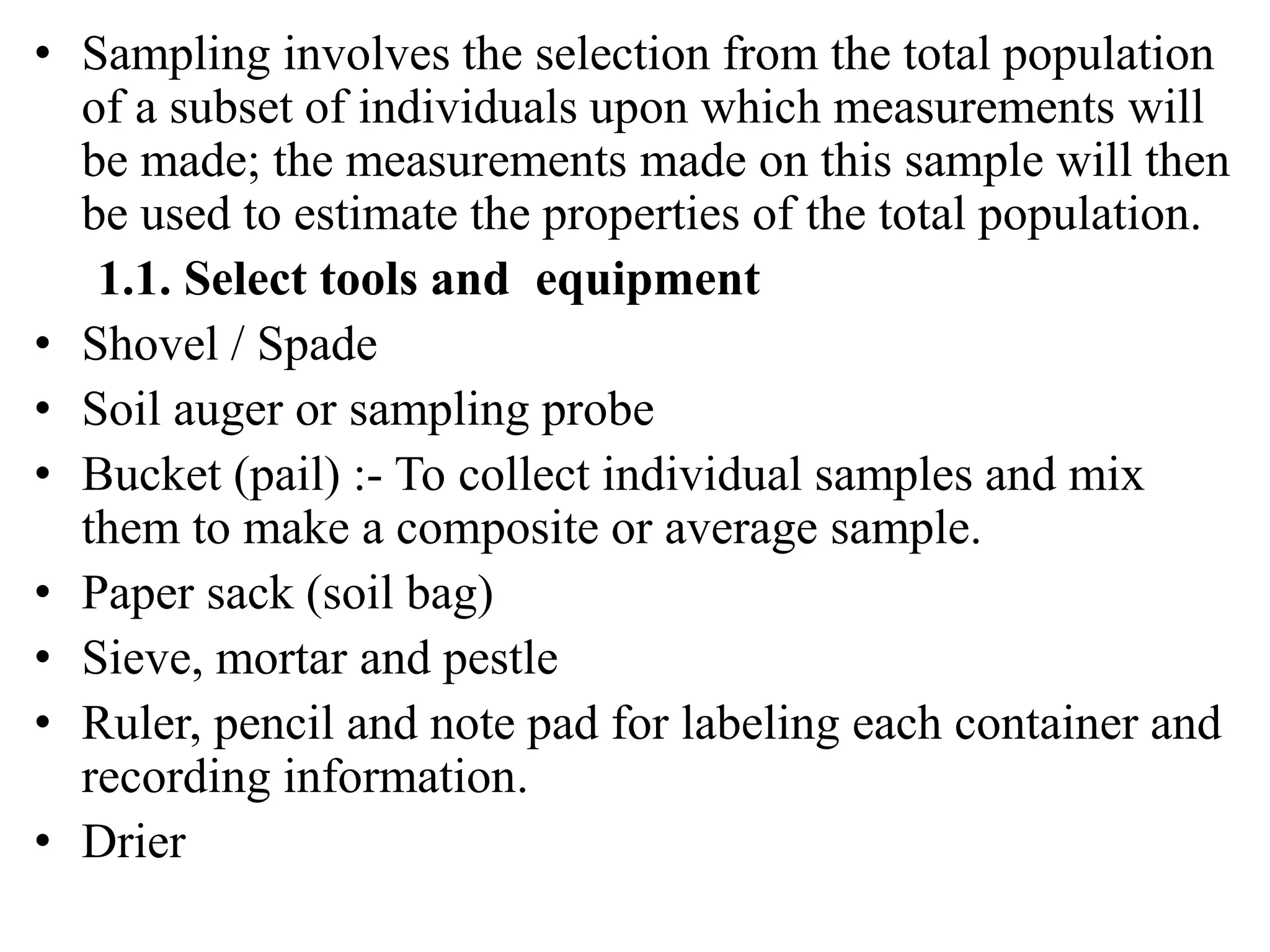 Sample soil and analyze results pptx | PPTX