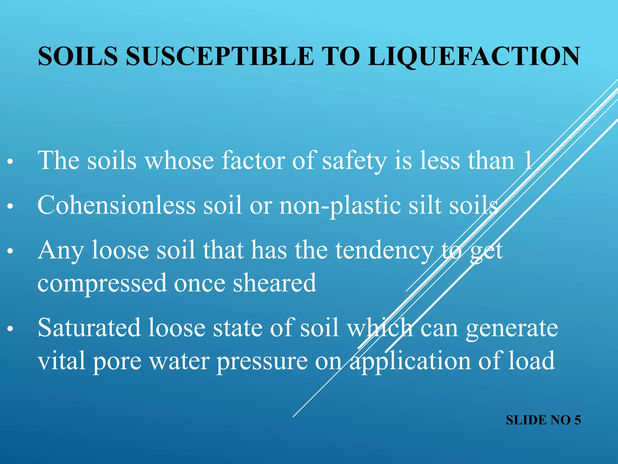 Soil liquefaction | PPTX