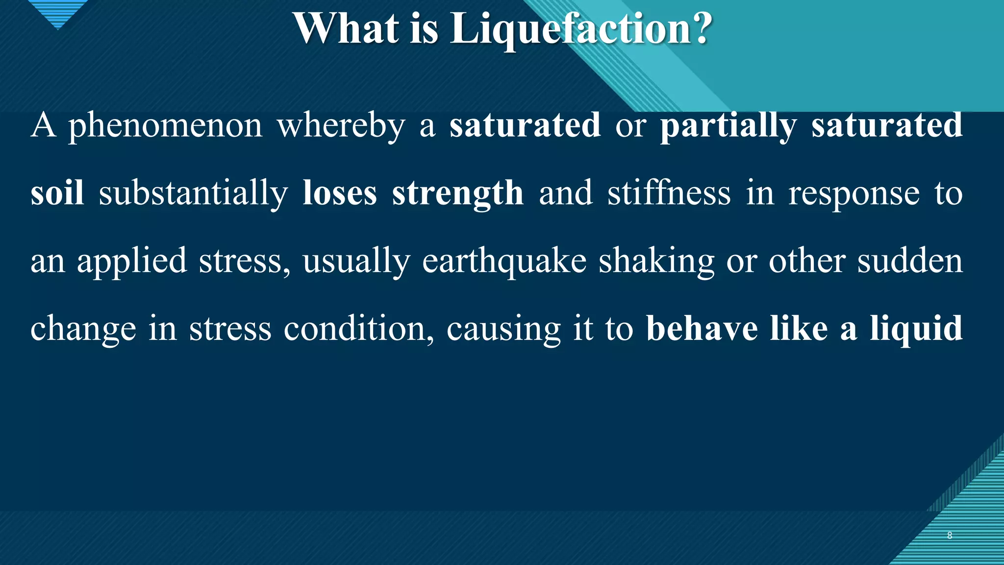 Soil Liquifaction | PPTX | Geology | Science