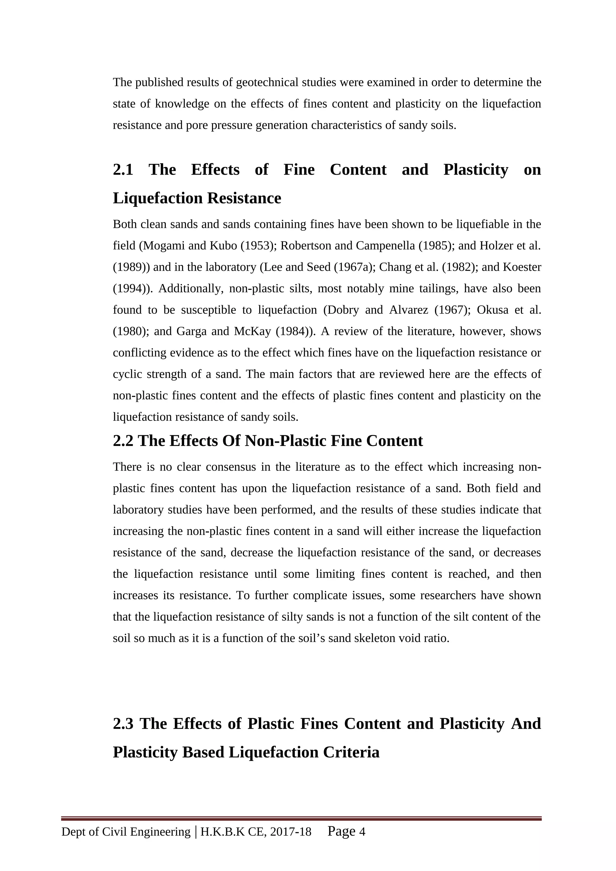 Soil liquefaction seminar report | PDF