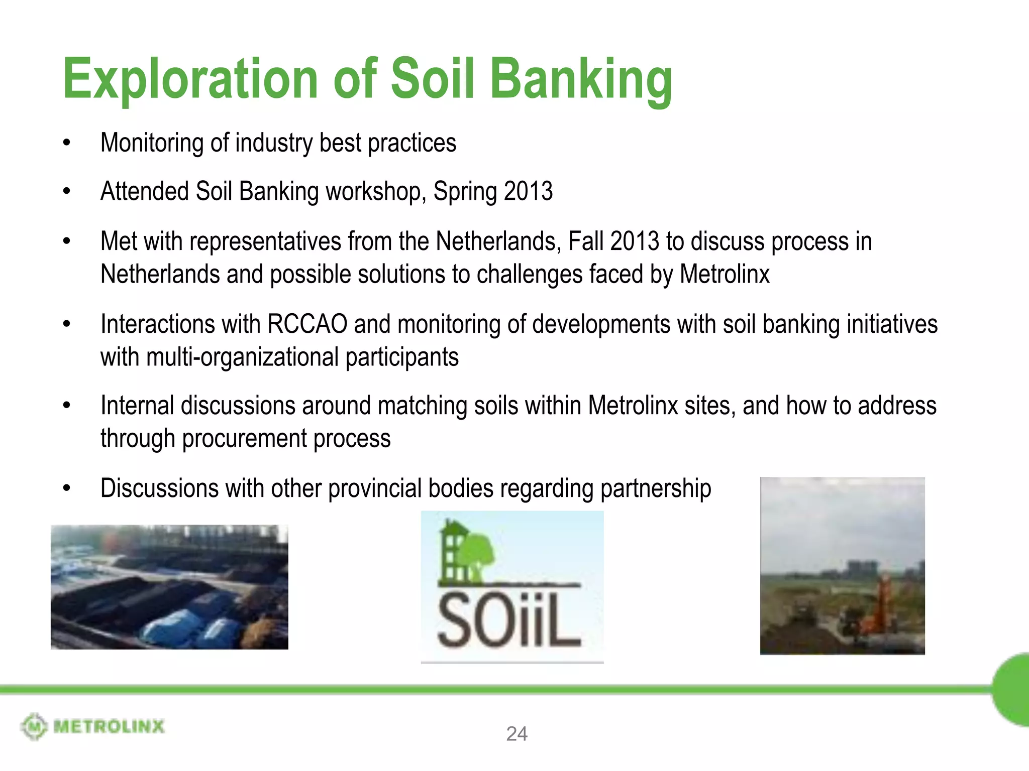 Soil management at metrolinx | PDF