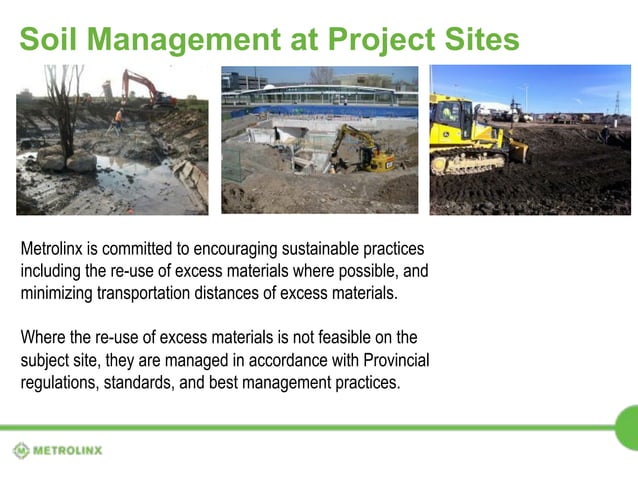 Soil management at metrolinx | PDF