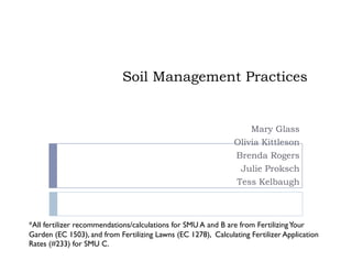 Soil Management Project | PDF
