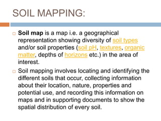 Soil mapping approach in gis | PPTX