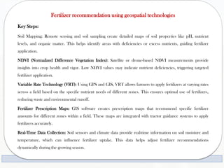 Soil mapping; Fertilizer recommendation using geospatial technologies.pdf