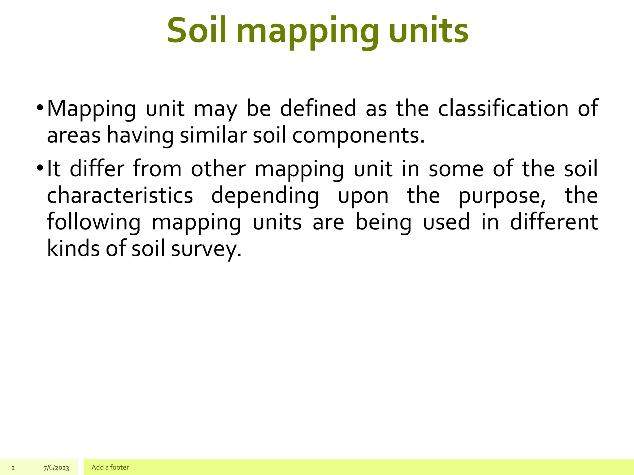 Soil Mapping Units | PPTX