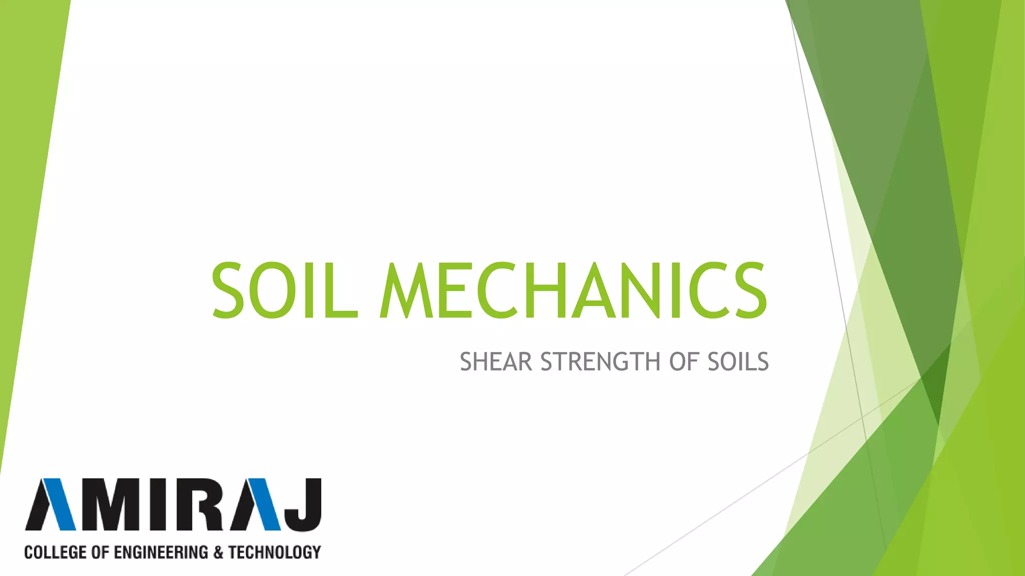 Soil mechanics PPT | PPTX