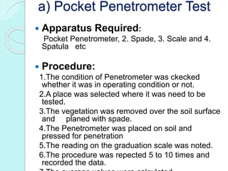 DETERMINATION OF SOIL RESISTANCES: | PPTX