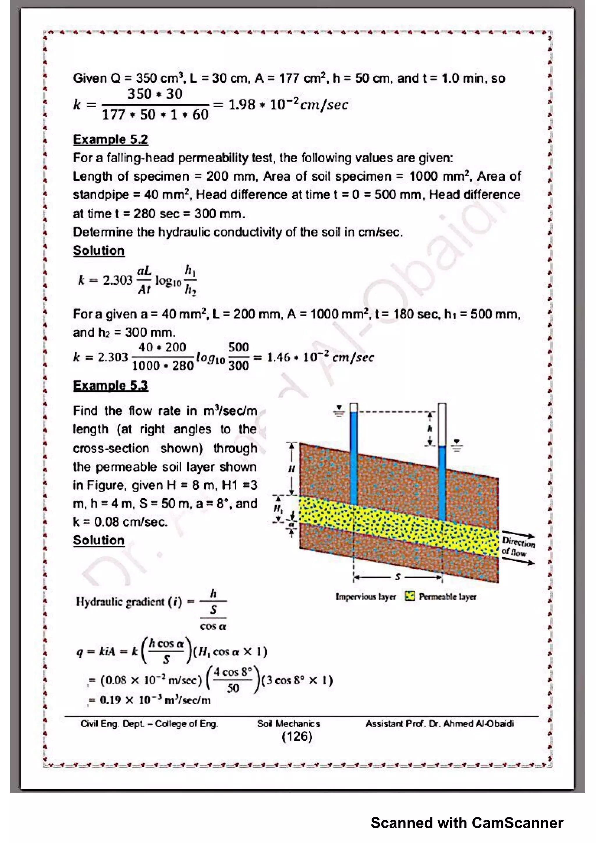 Soil Mechanics (Problems & solutions) | PDF