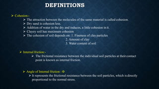 shear strenth of soil tests | PPTX