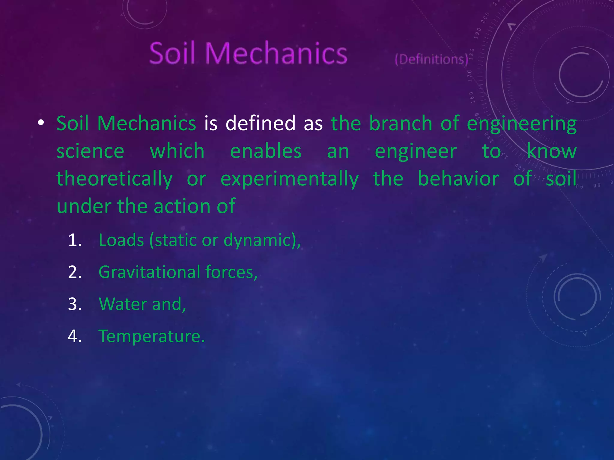 Soil mechanics and its types | PPT