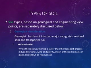 Soil mechanics and its types | PPT