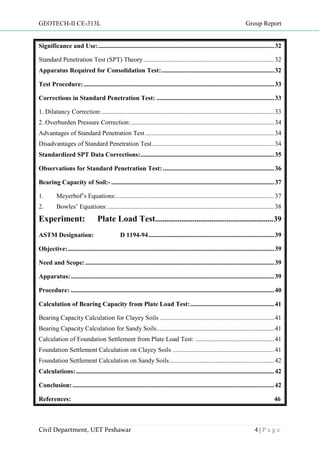 Soil mechanics 2 (geotech engg) lab report | PDF