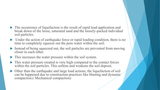 liquefaction of soil | PPTX