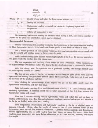 Soil Mechanics Lab Manual including some International Standards | PDF
