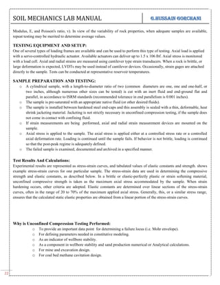 CT-233 SOIL MECHANICS LAB MANUAL BSC Civil | PDF