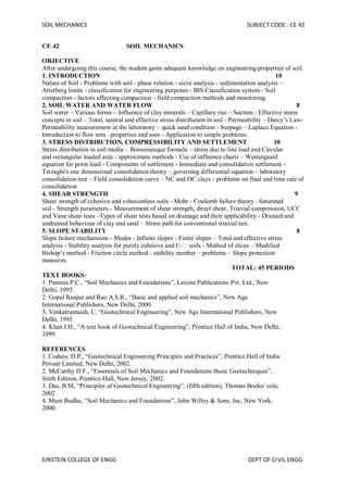 Soil mechanics note | PDF