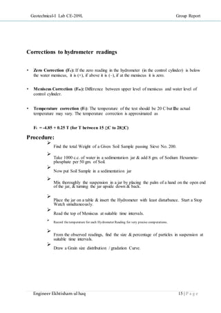 Soil mechanics project by engineer ekhisham ul haq.. | DOCX