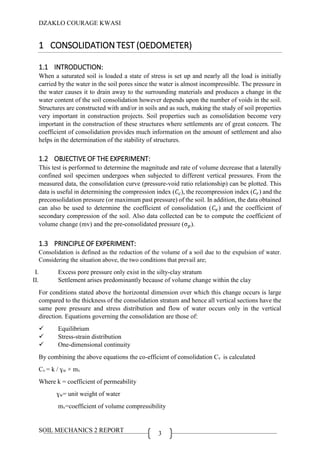 Soil mechanics report 2 copy | PDF