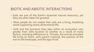Soil microbiology biotic and abiotic | PPTX