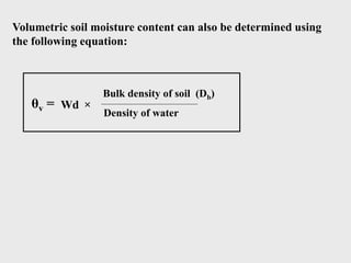 Soil moisture | PPTX
