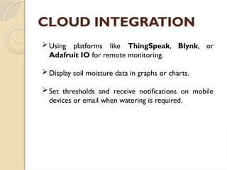 soil moisture sensor using arduino uno prject | PPT