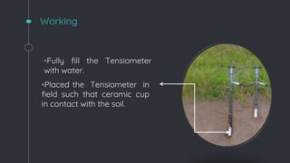 Soil moisture by tensiometer | PPSX