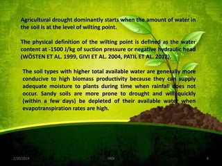 Soil moisture conservation for drought management in bd | PPTX
