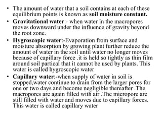 Soil moisture conservation role of mulching and hydrophilic polymers | PPTX