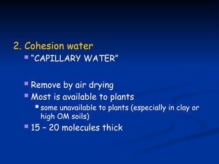 Soil moisture Constants & Classification-Agron 101 (1).pptx