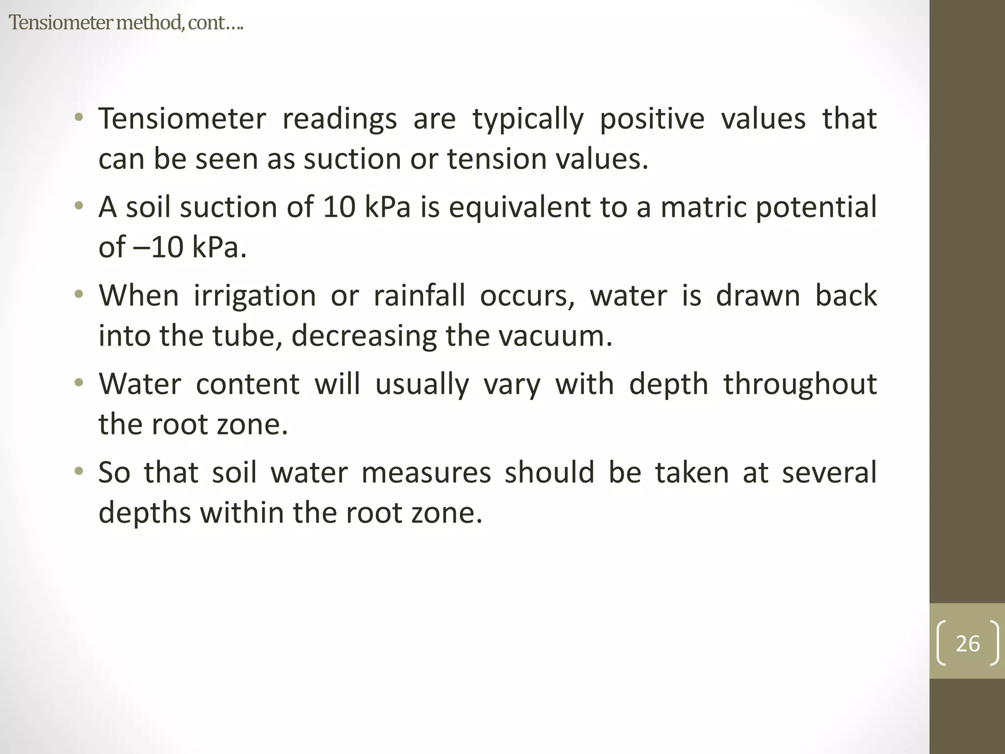 Soil moisture measurement | PPTX