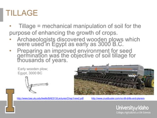 Soil moisture, nutrients, and weeds in no till | PPT